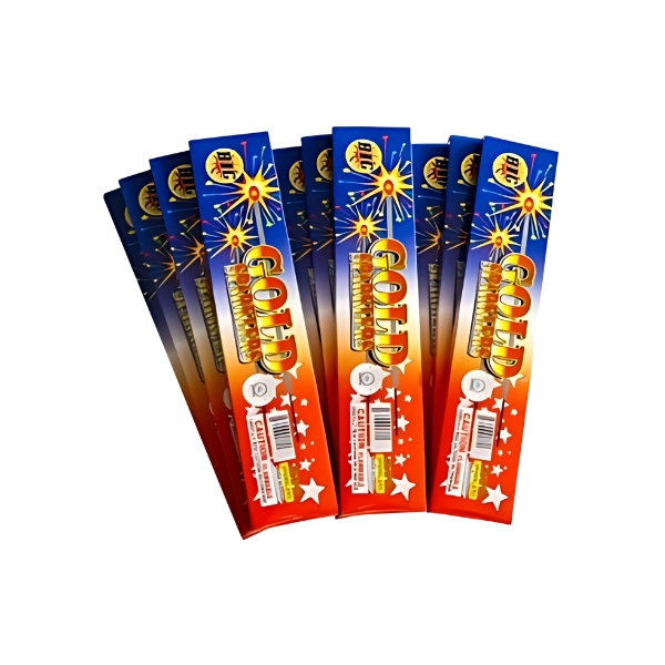 Sparkler Small Gold 7 inch - 12s | Hassims Fireworks